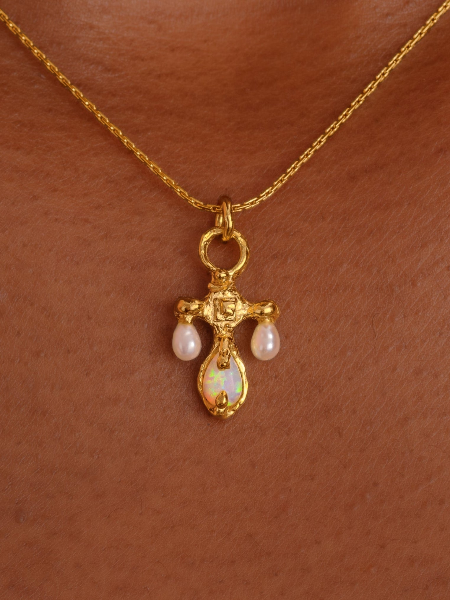 The Daphne & Apollo Chain - 24k Gold Plated Door Window Artist Abstract